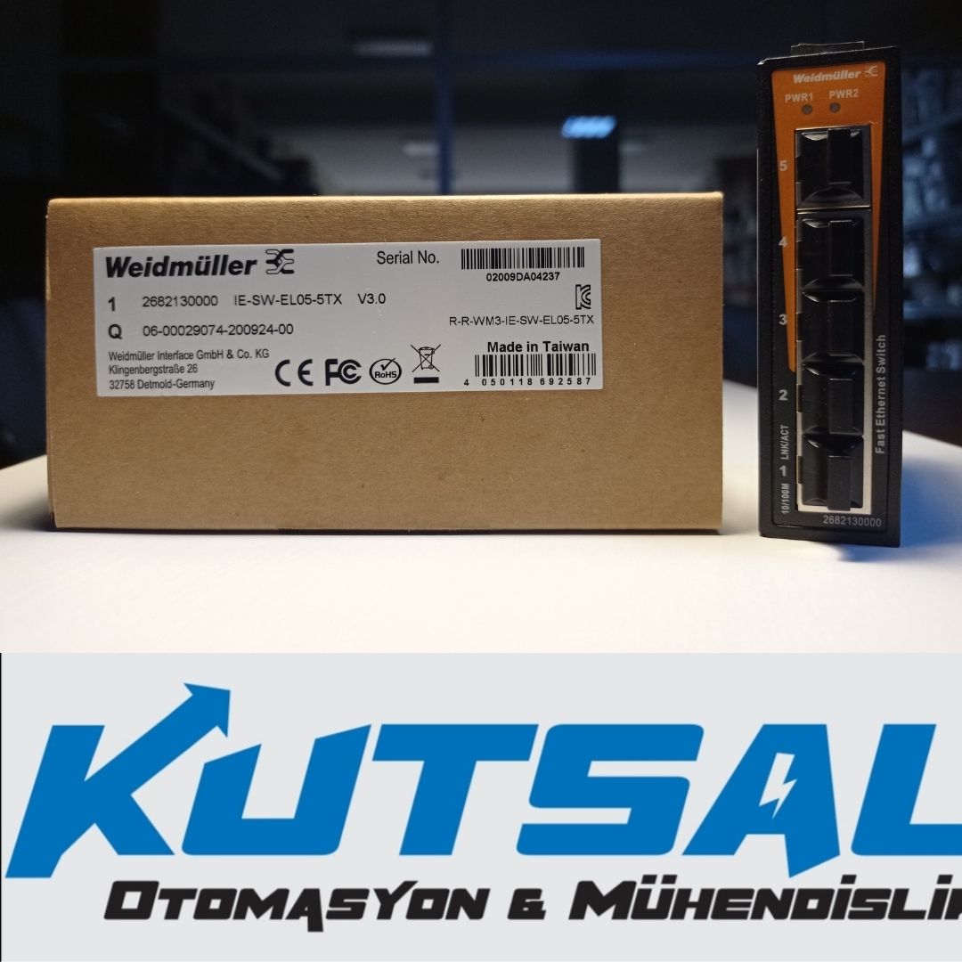 IE-SW-EL05-5TX 2682130000 / WEIDMULLER 5 PORT ENDUSTRIYEL ETHERNET ...